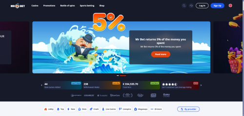 Snag your Mr Bet Casino Bonus today - no Promo Code needed